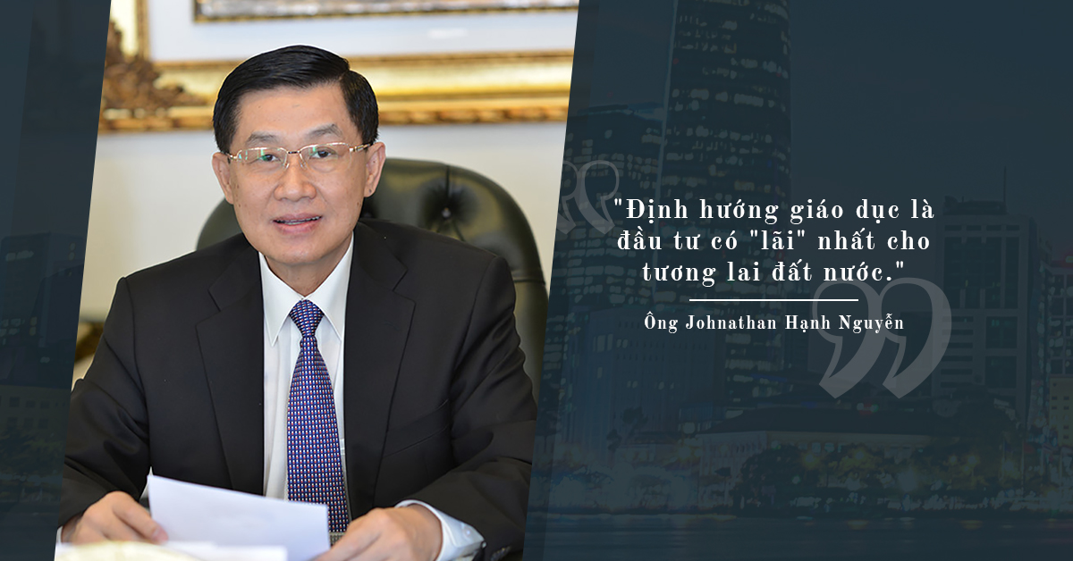 Why Mr. Johnathan Hanh Nguyen choose to invest in education?